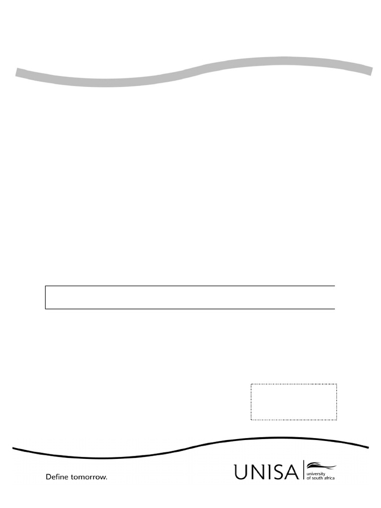Cmnalle: Tutorial Letter 301/4/2025 | PDF | Educational Assessment ...