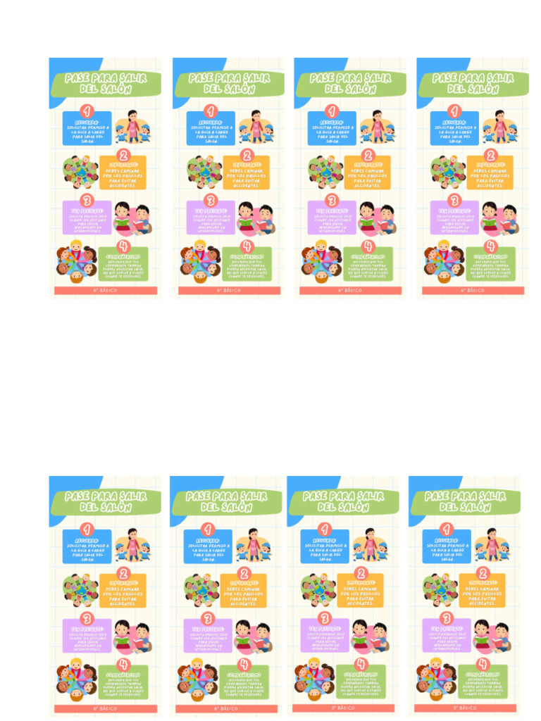 Pase para Salir Del Salón | PDF