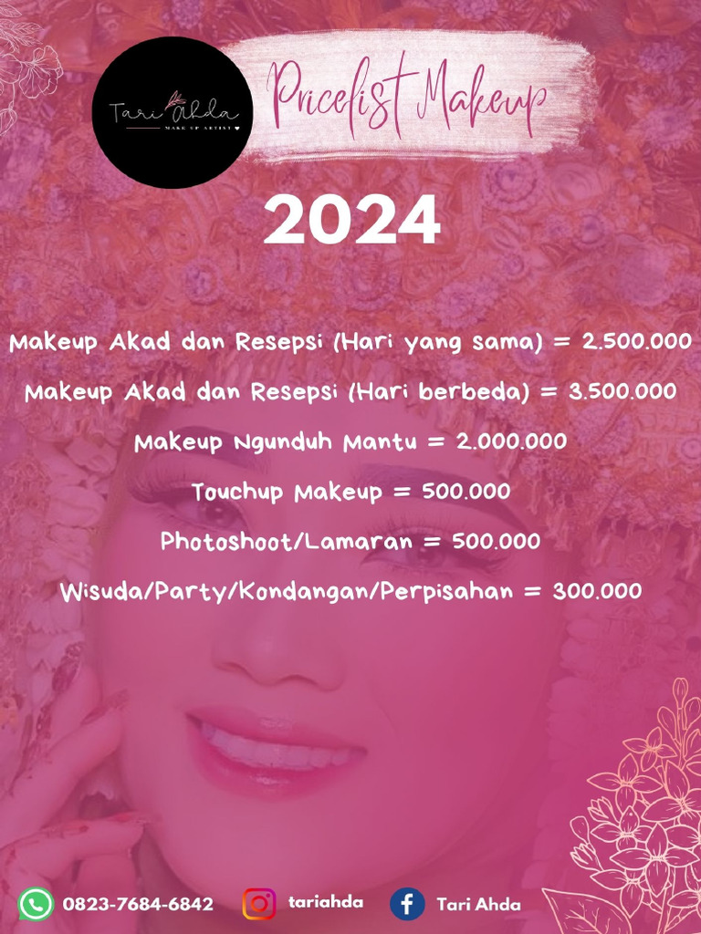 Pricelist Tari Ahda 2024 | PDF