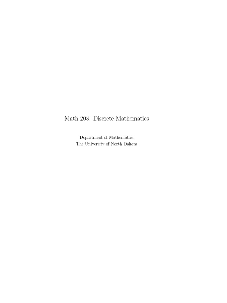MATH_208_V4(2P)_2024 | PDF | Discrete Mathematics | Mathematics