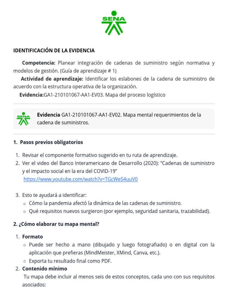 Mapa Procesos Logisticos Pdf Cadena De Suministro Logística 5813