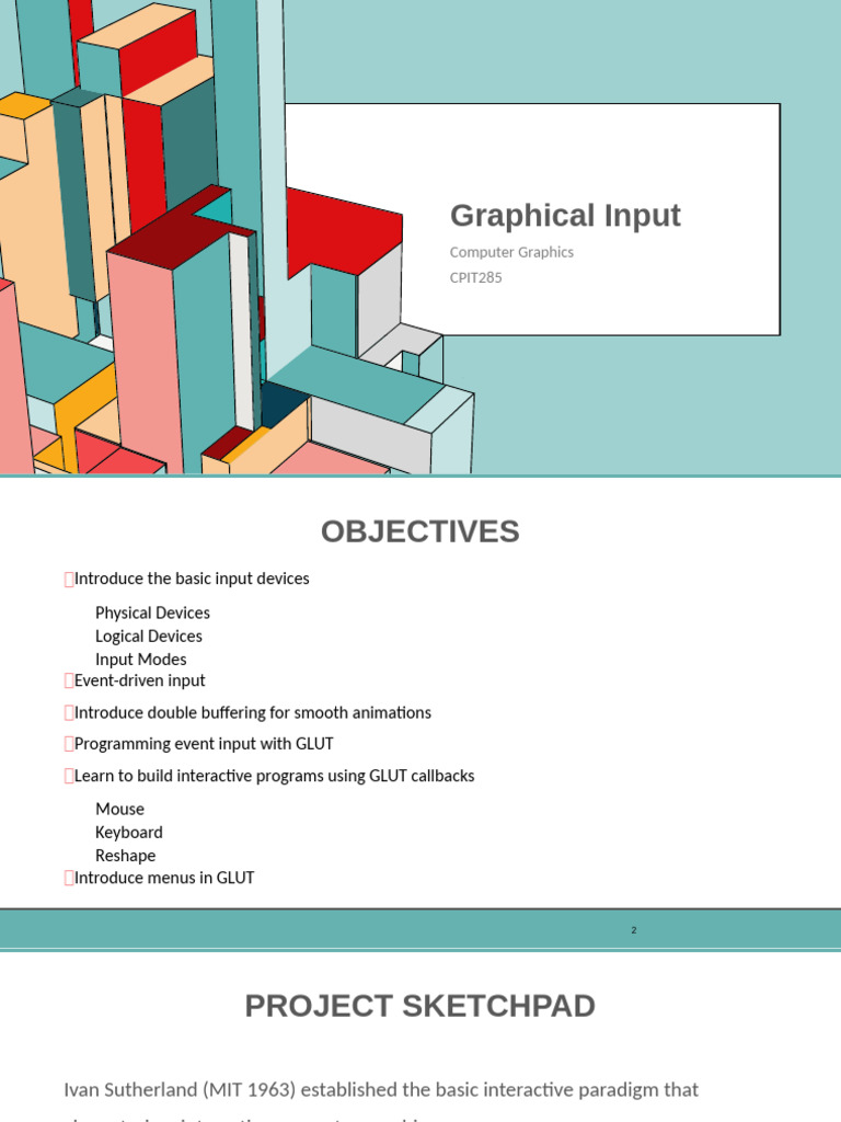 07 - Graphical Input (Updated) | PDF | Menu (Computing) | Window (Computing)