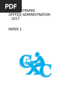 Office Administration Test Questions | PDF | Microsoft Office | Books