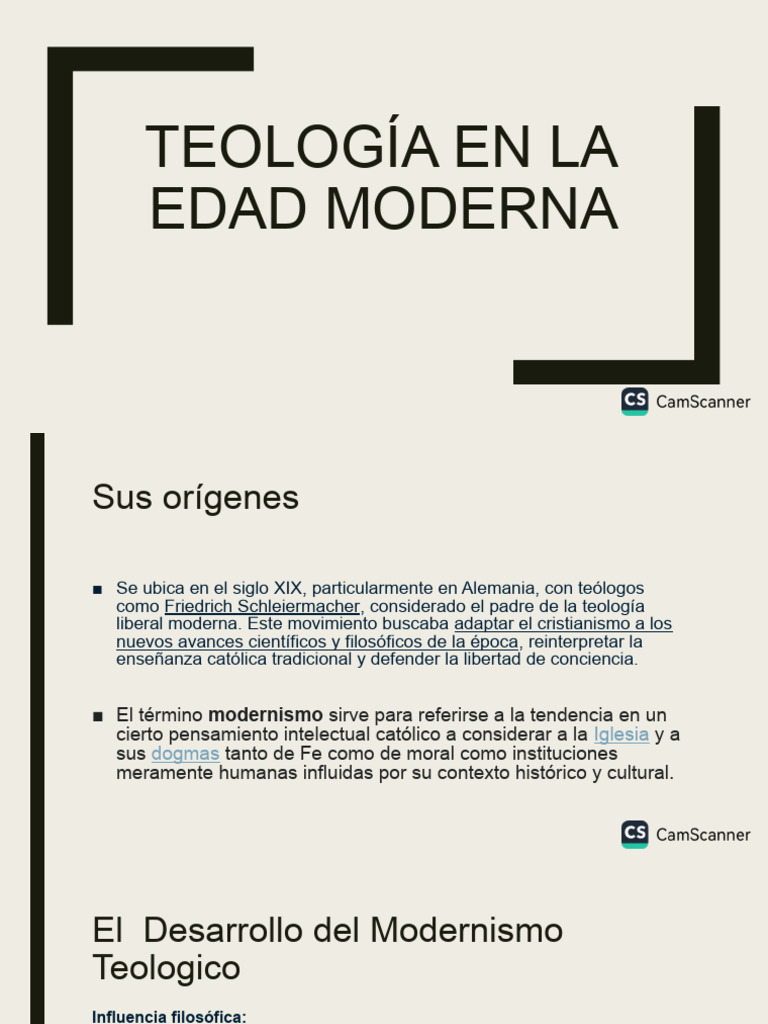 Teología en La Edad Moderna | PDF