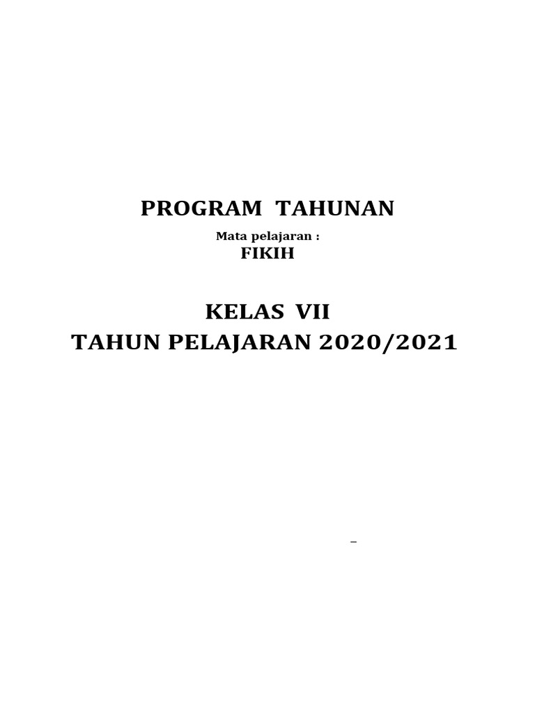 PROTAH FIKIH KELAS 7-2 | PDF