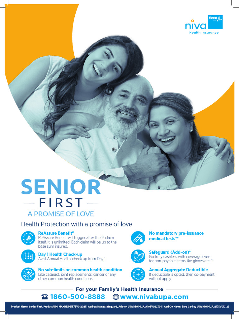 Senior First Health Insurance Overview | PDF | Insurance | Deductible