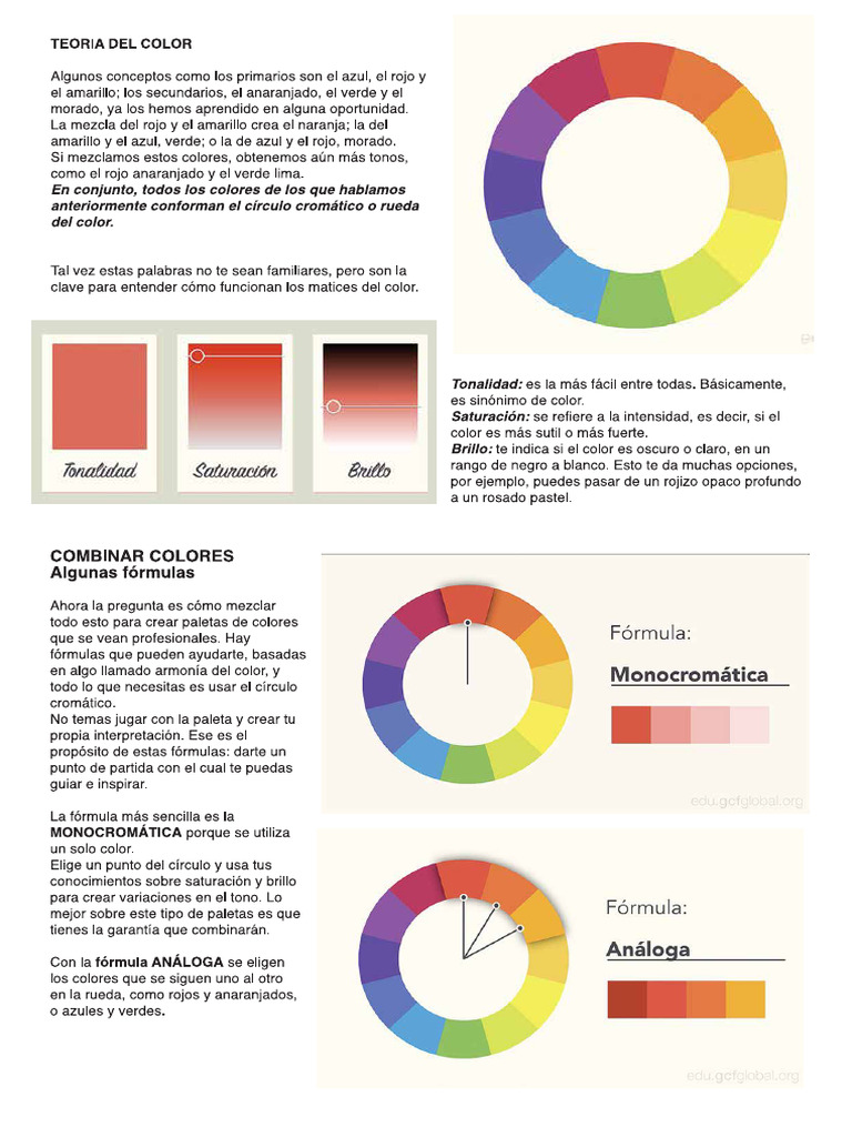 Teoría del color | PDF