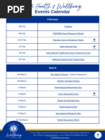 Cancer Awareness Calendar 2025 | PDF | Cancer | Clinical Medicine