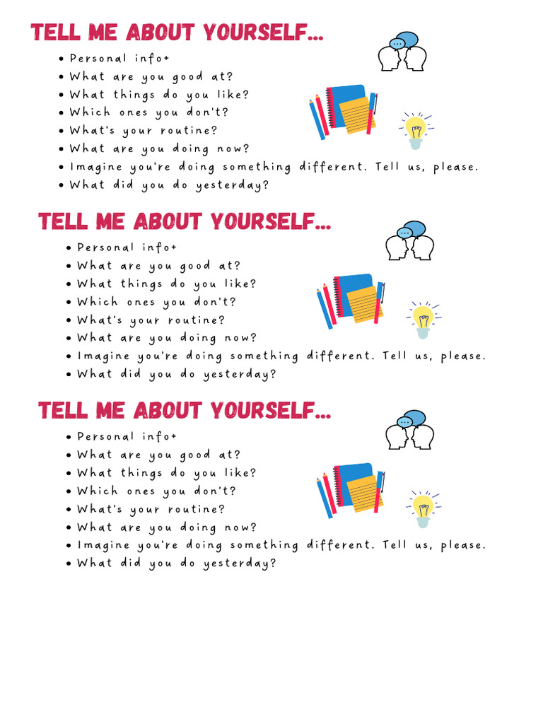 Tell Me About Yourself. | PDF
