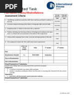 CELTA Assignment 3 Resubmission Final | PDF | Question | Linguistics
