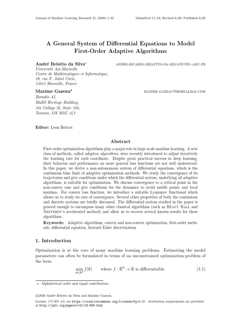 A General System of Di Erential Equations To Model | PDF | Mathematical Objects | Applied ...
