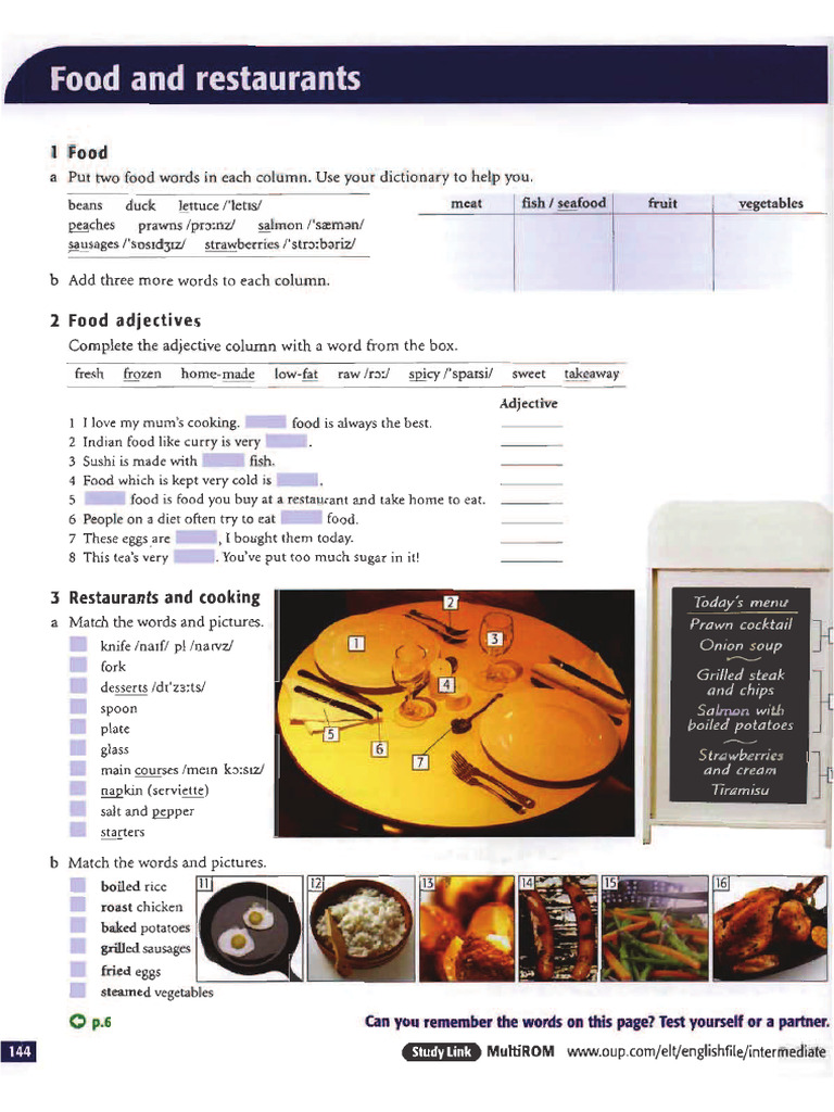 B1 (Vocabulary) NEF Intermediate English File | PDF