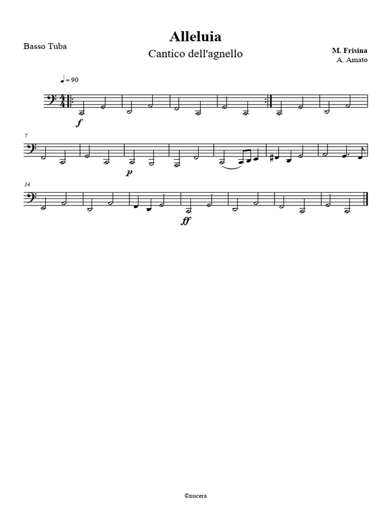 Alleluia - Basso Tuba | PDF