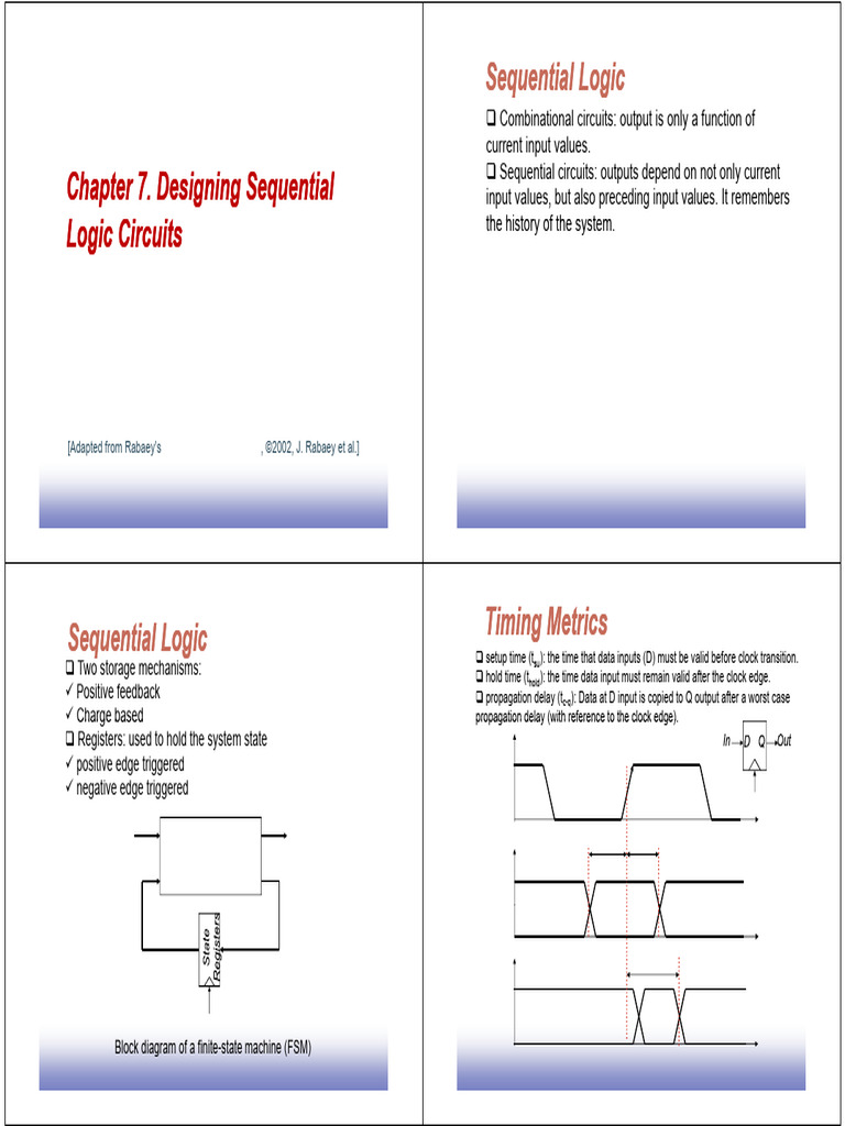 xch7 Sequential2 | PDF | Computer Engineering | Electronics