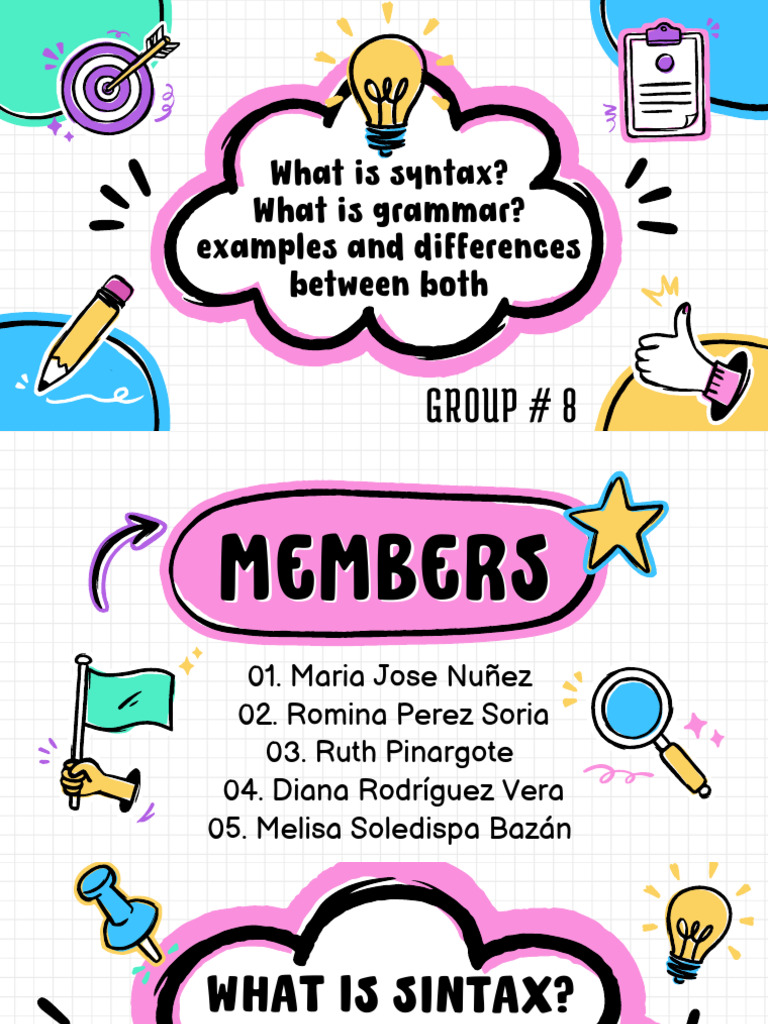 Syntax vs. Grammar Explained | PDF