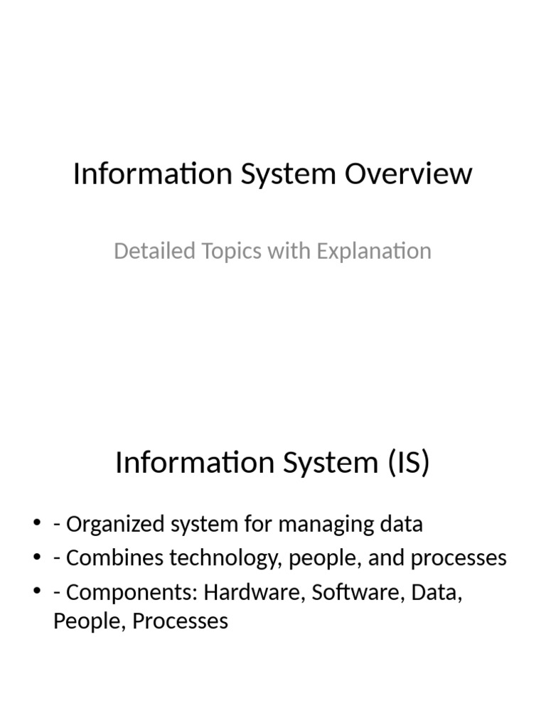 Information_System_Notes | PDF