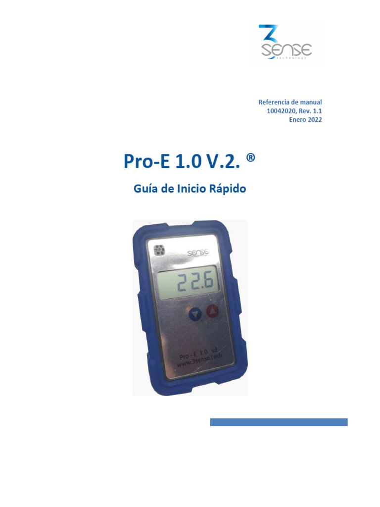 Pro-E 1.0 v.2 Guia de Uso Rapido | PDF | Wifi | Sensor