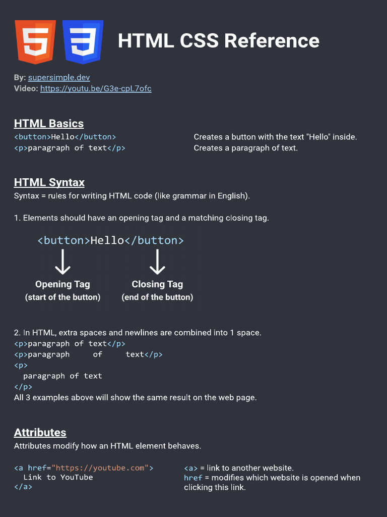 HTML & Css | PDF