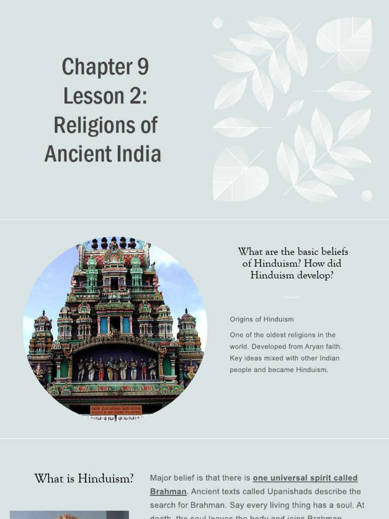 Hinduism and Buddhism in Ancient India | PDF | Four Noble Truths ...