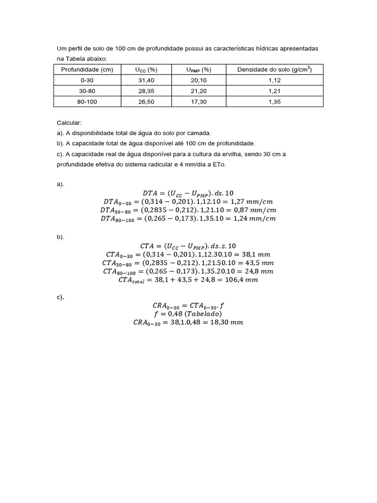 Exercícios Resolvidos UN4 | PDF