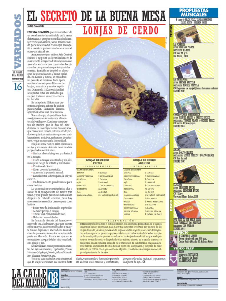 8 Lonjas de Cerdo 8 | PDF | Ajo | Alimentos