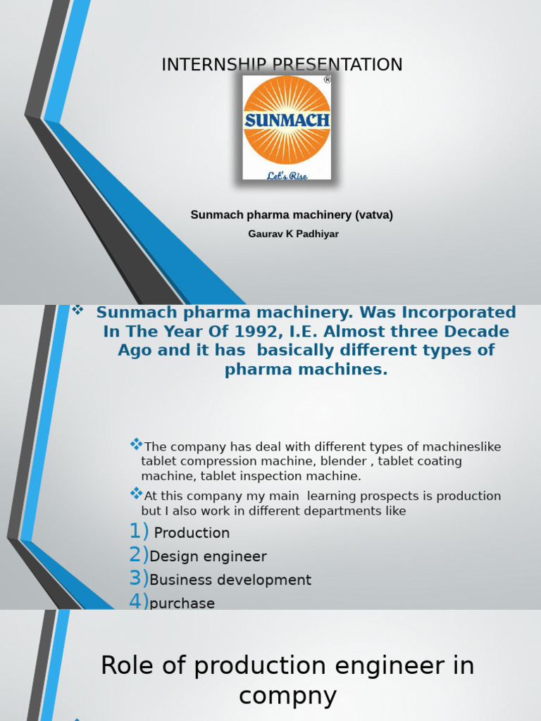 Internship Presentation Sem 8 | PDF
