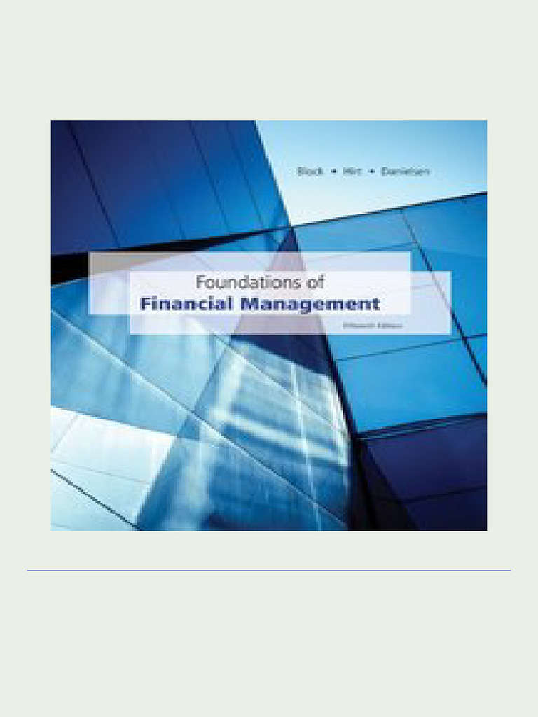 Foundations of Financial Management Block 15th Edition Ebook and ...