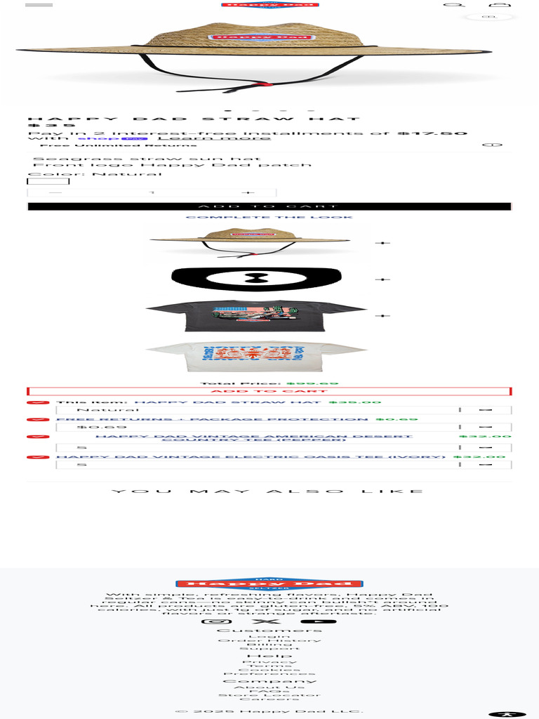 Happy Dad Straw Hat | PDF