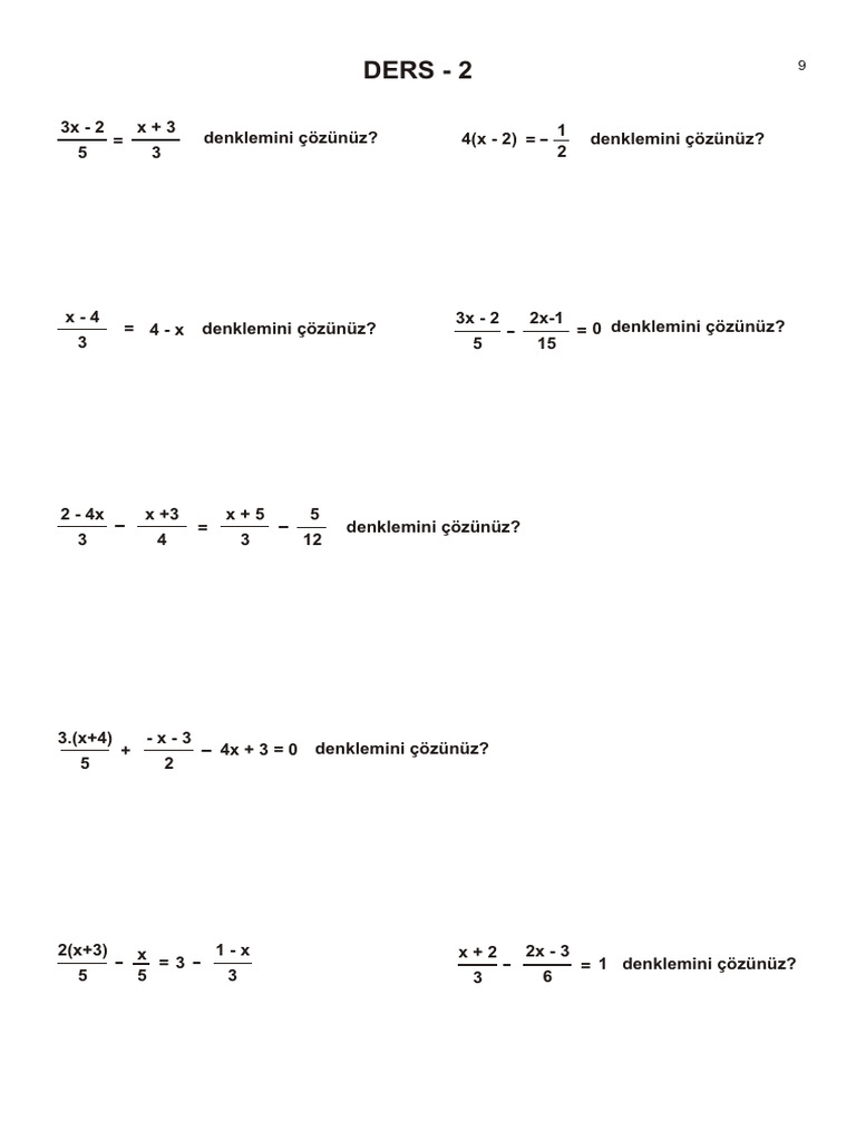 Ders 2 | PDF