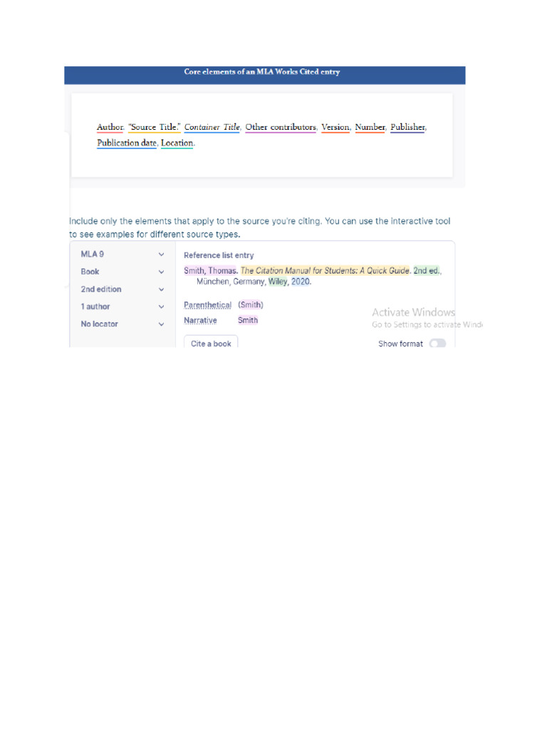 MLA References | PDF