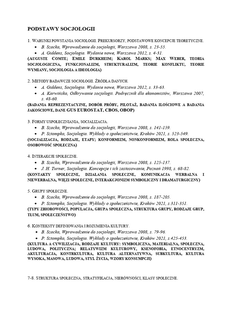 MZ - Design - Podstawy Socjologii - Mój | PDF