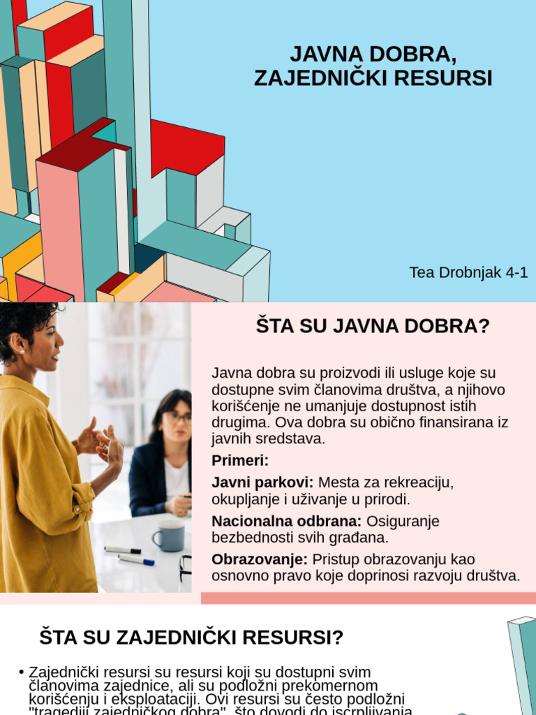 Javna Dobra, Zajednicki Resursi | PDF
