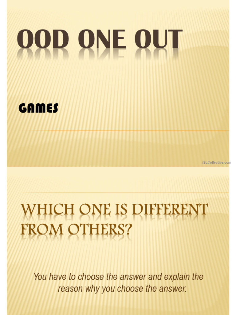 Odd One Out AI Game Online | PDF