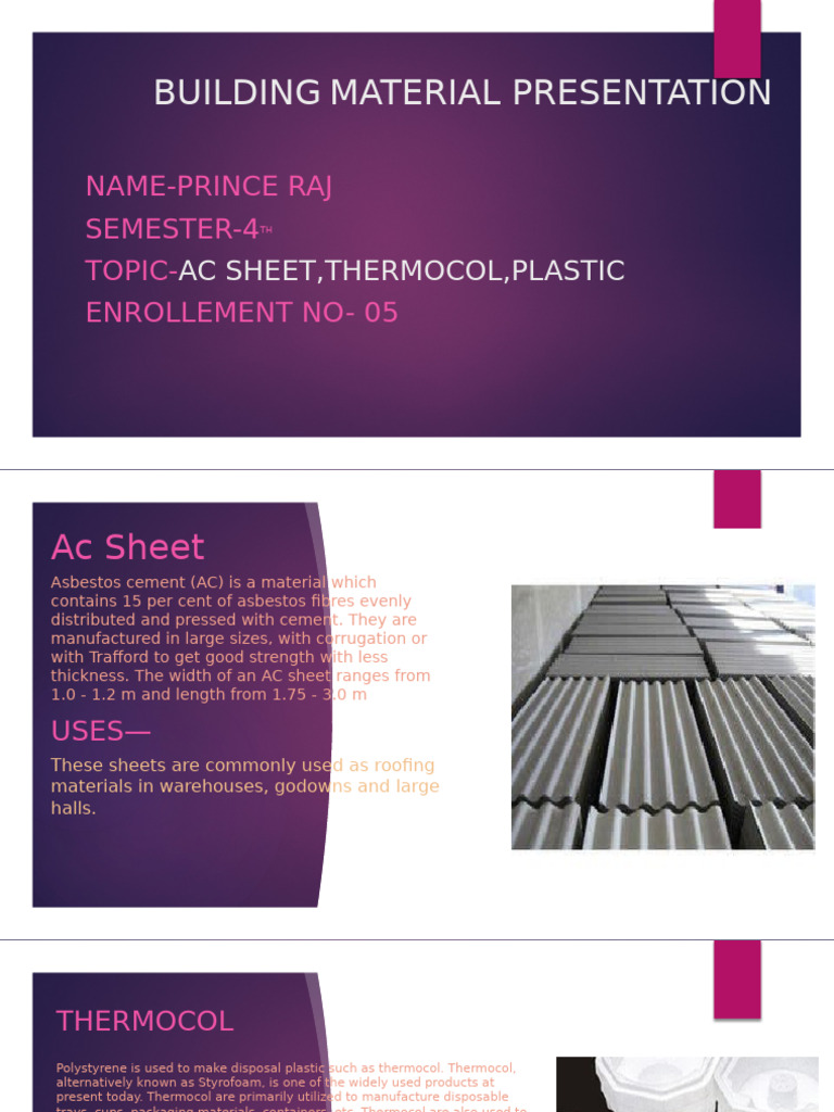 Building Material Presentation | PDF