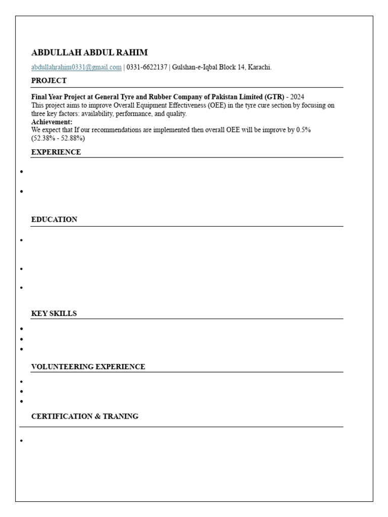 Abdullah Resume 180824 | PDF