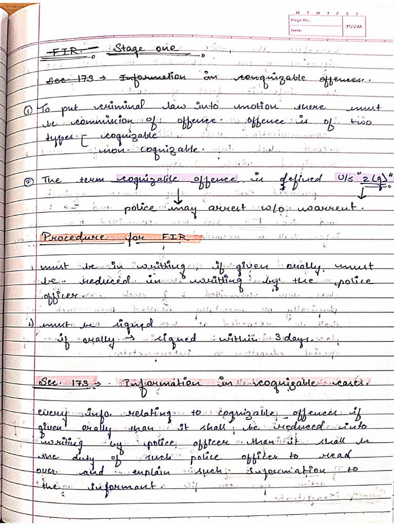 BNSS Notes | PDF