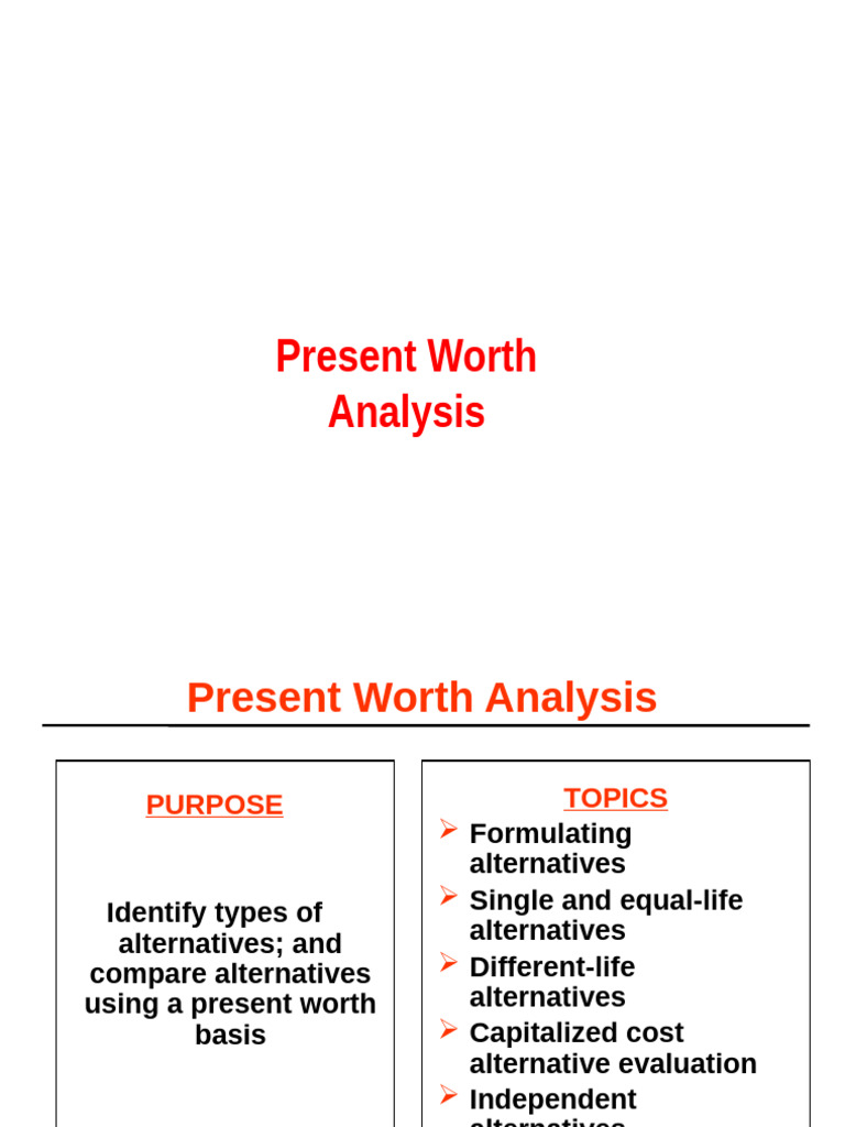 4.present Worth Analysis | PDF
