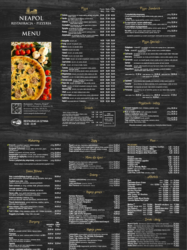 V5 Neapol Menu A3 | PDF