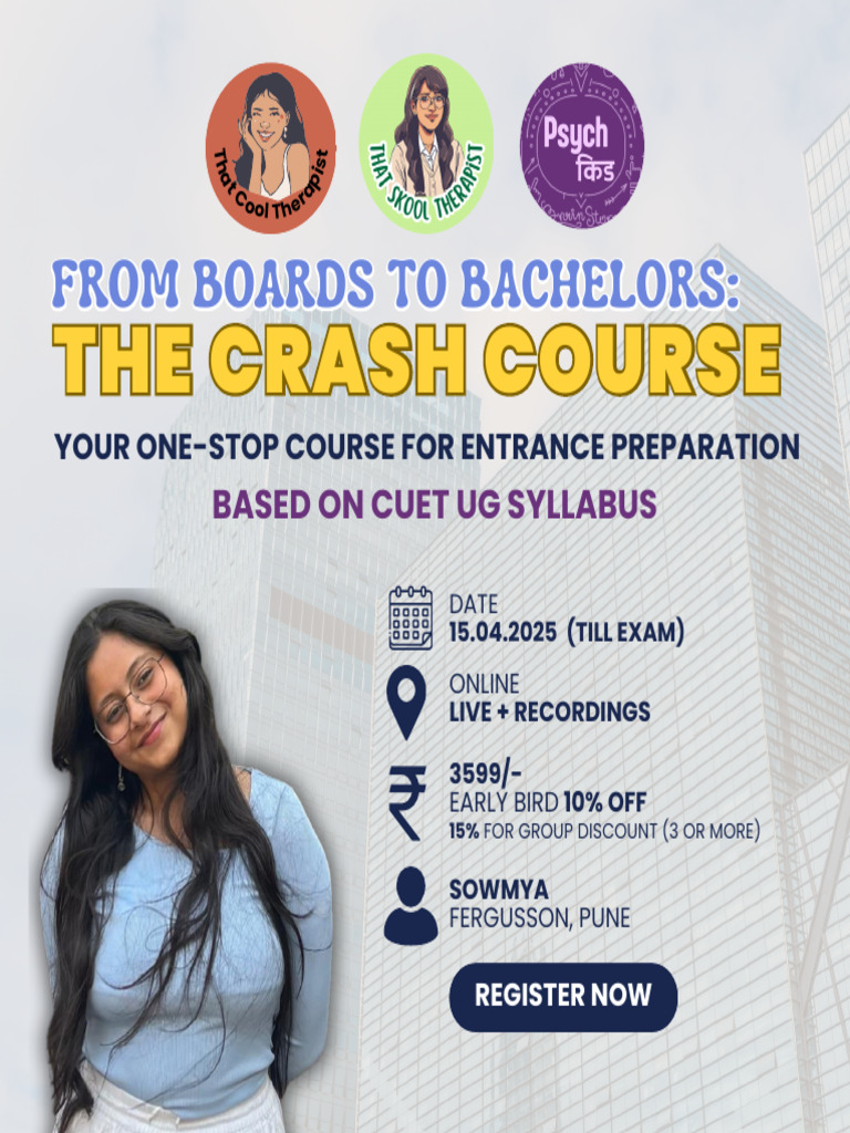 CUET UG Psychology Crash Course | PDF