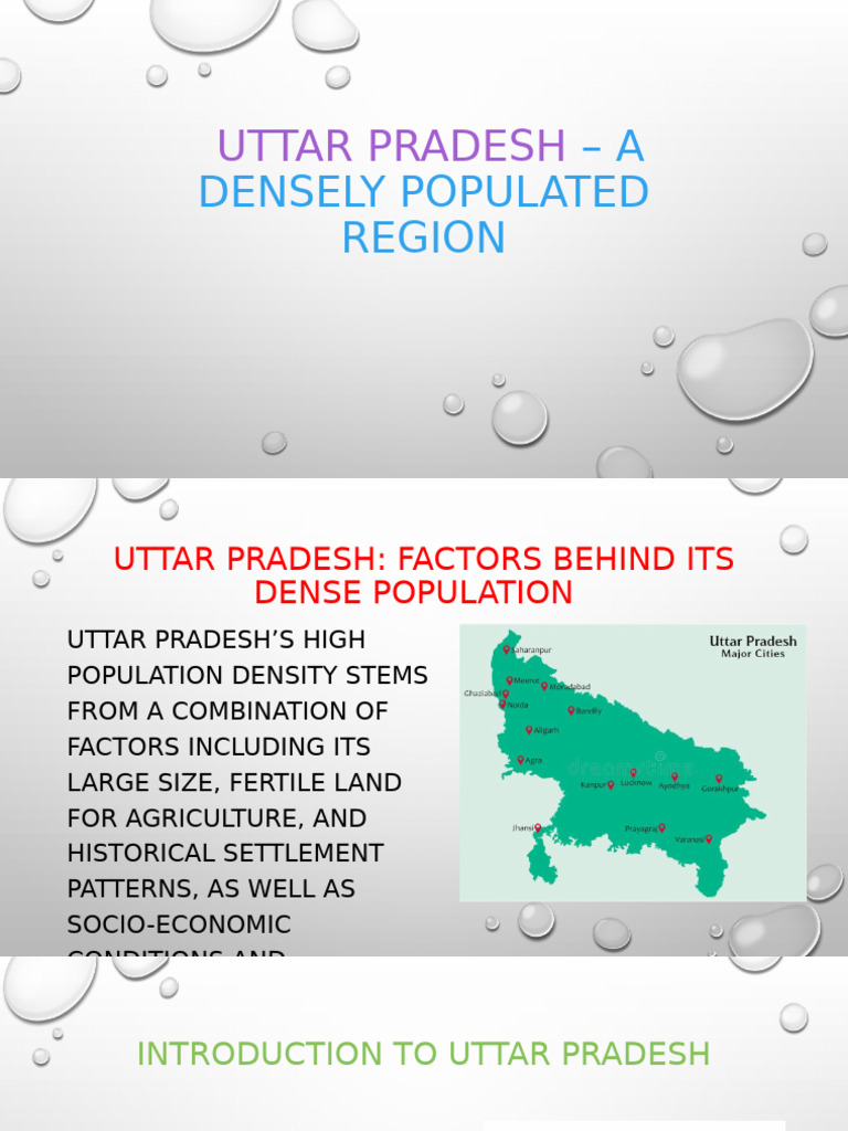 A Densely Populated Region: Uttar Pradesh | PDF