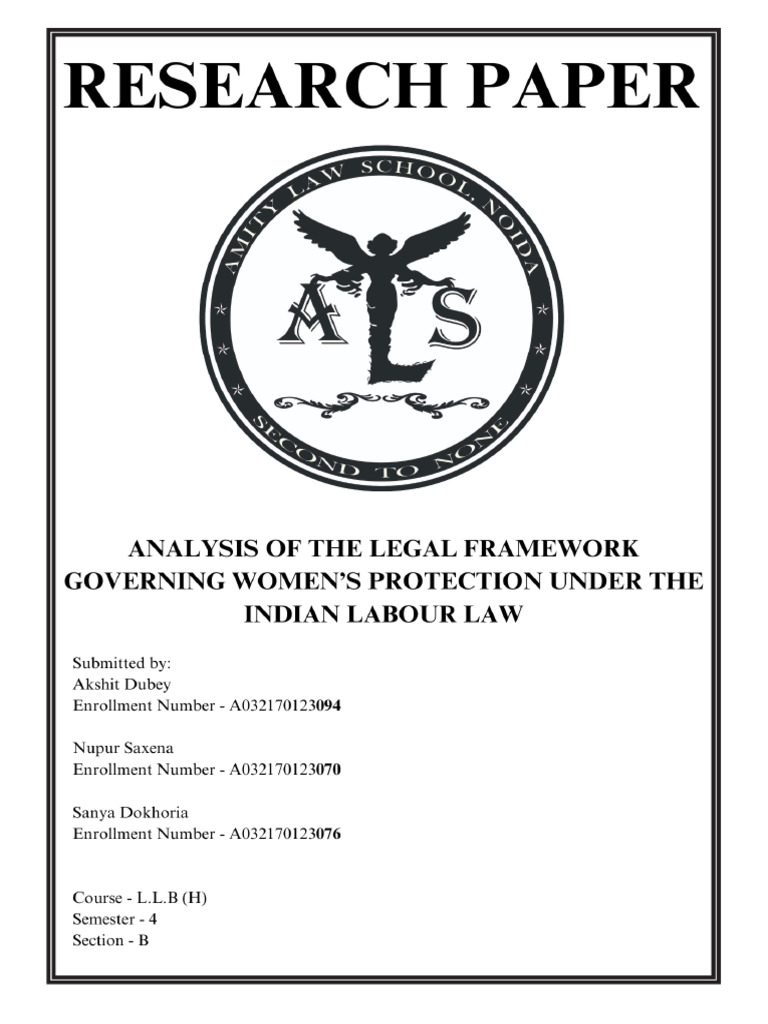 Women's Workplace Safety in India | PDF | Occupational Safety And ...