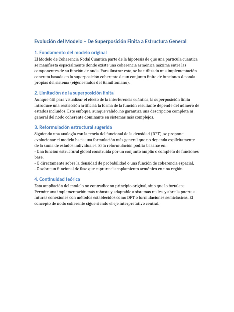 Evolución del Modelo Cuántico Generalizado | PDF