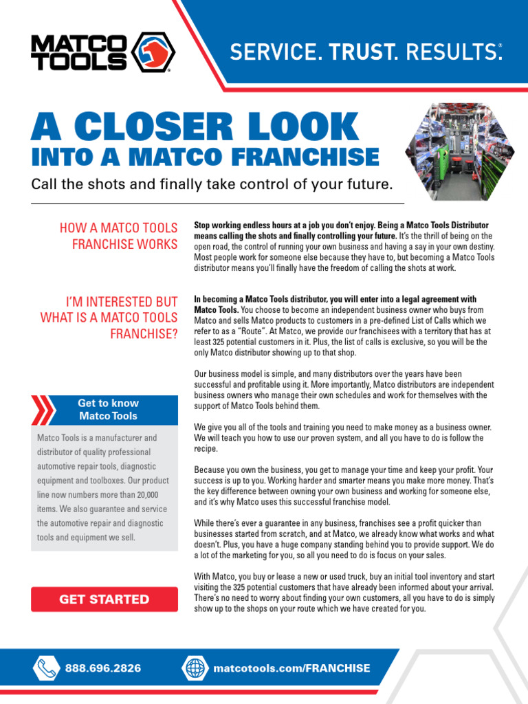 Matco Franchise - A Closer Look | PDF | Franchising | Business