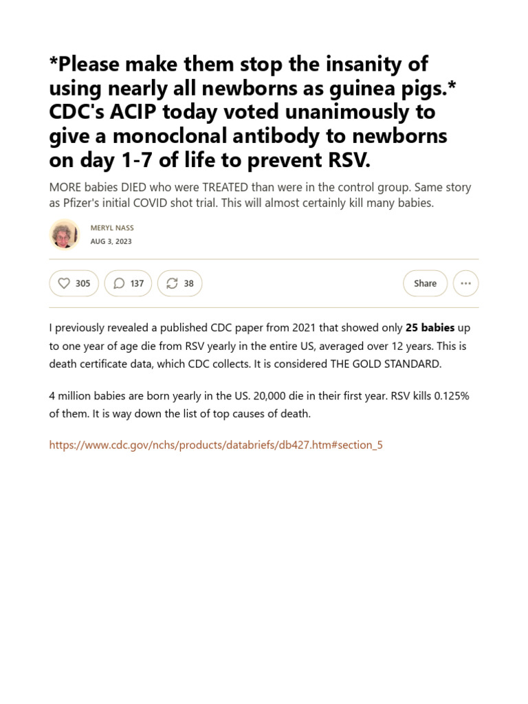 Information by Meryl Nass With Supporting Documentation | PDF ...