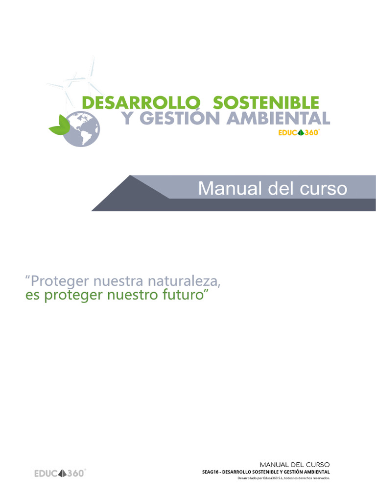 SEAG16 - Manual - Unidad1 - La Agenda 2030 y Objetivos de Desarrollo Sostenible (ODS) | PDF ...