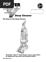 Hoover Steamvac Owners Manual | PDF | Vacuum Cleaner | Housekeeping