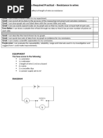 AQA Physics GCSE: Resistance Practical Guide | PDF | Series And ...