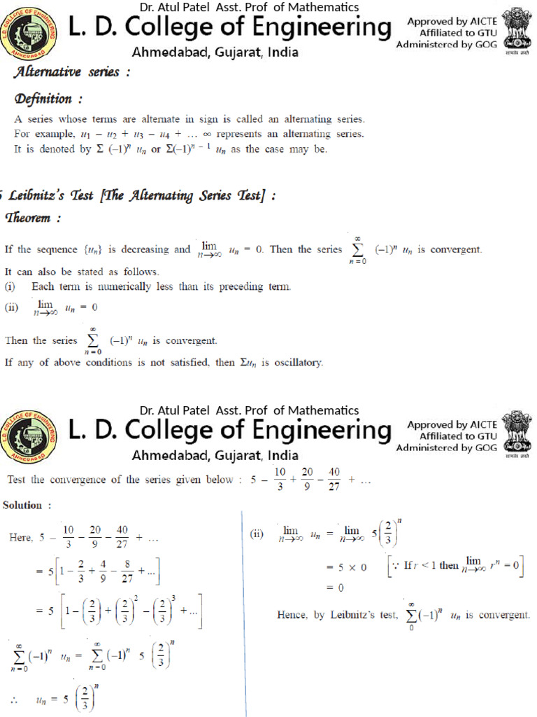 Module_A_12_Alternating Series Test, Absolute and Conditionally ...