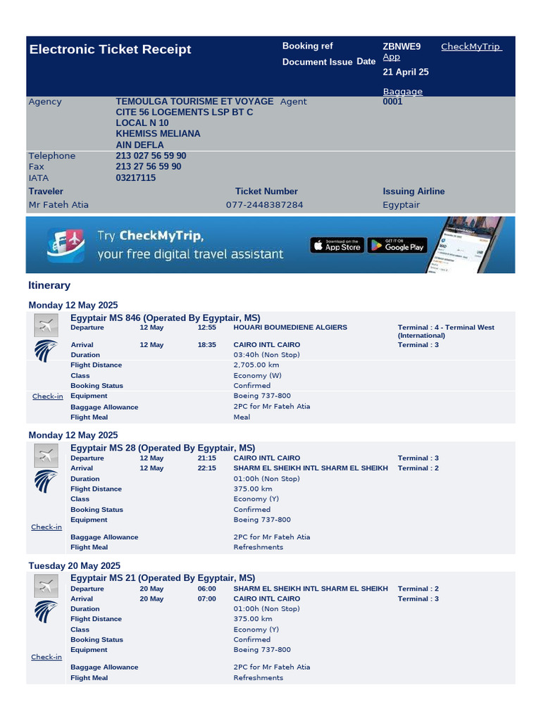 Atiafateh 12may2025 Alg Cai | PDF | Aviation