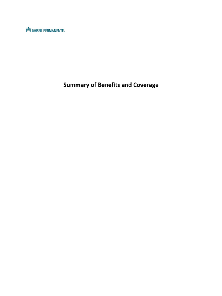 Summary of Benefits and Coverage | PDF | Prescription Drugs | Deductible
